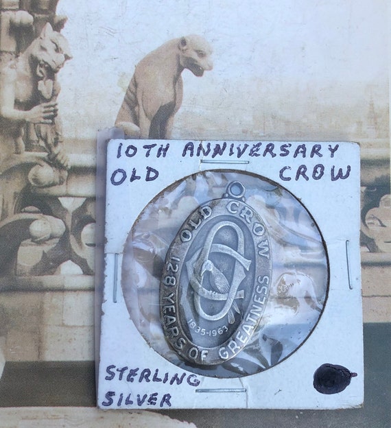 vintage sterling silver crows - Gem