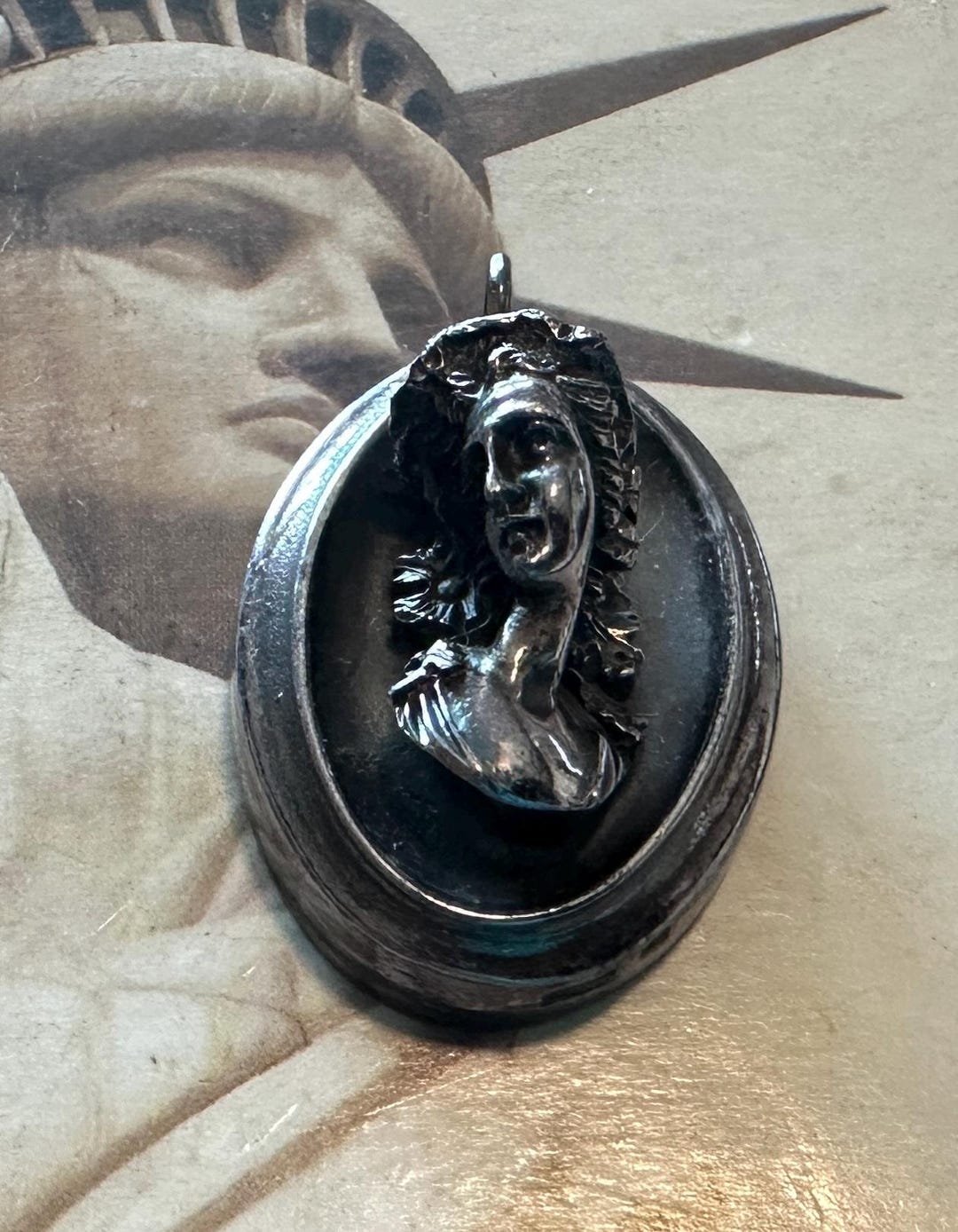 Henryk Winograd, Very High Relief Lady Cameo, Pure Silver (.999 ...