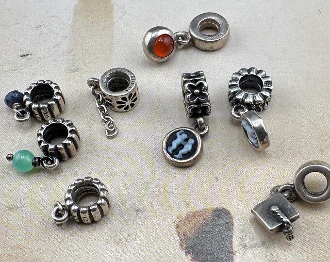 Eight (8) Authentic Pandora Spacers/charms -- Pandora 925 ALE - Etsy