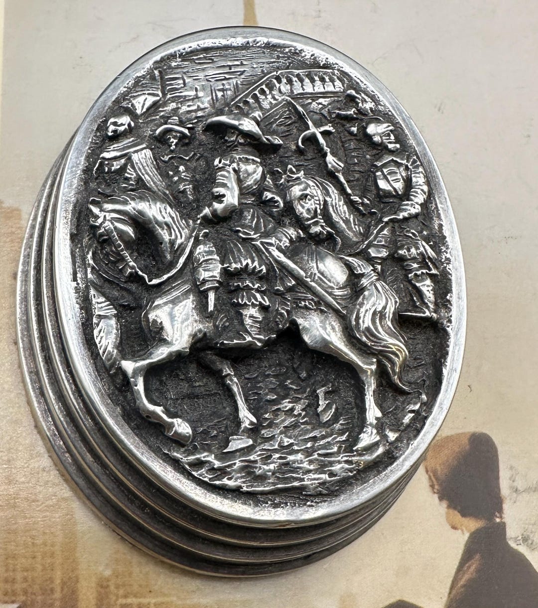 Henryk Winograd Pure Silver, 999, Soldier on Horse, Paperweight - Etsy