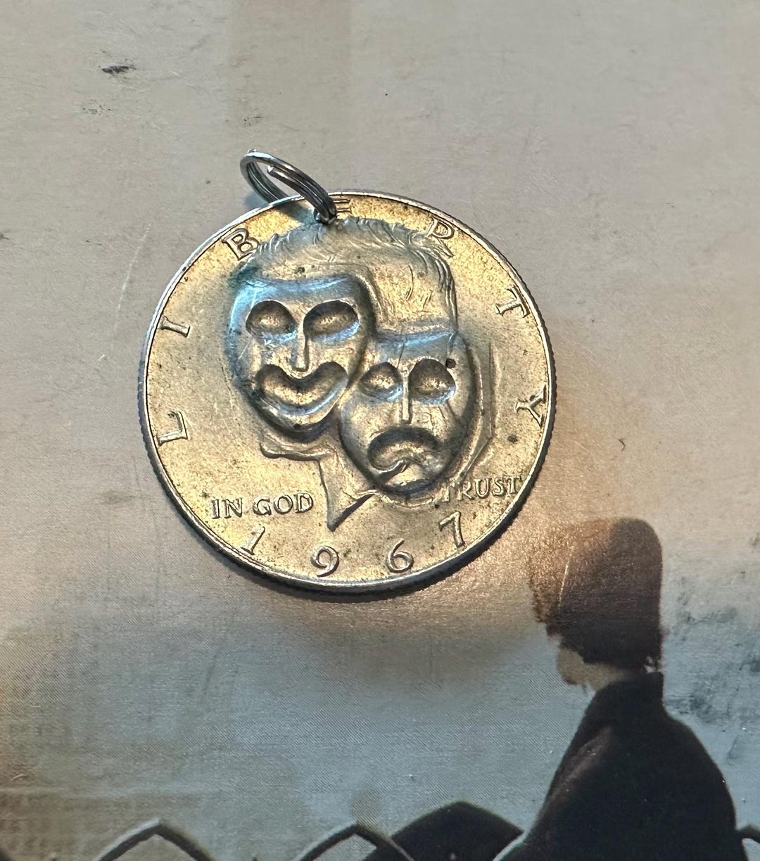 1967 Kennedy Silver Half Dollar Repousse Coin -- Comedy/tragedy - Etsy