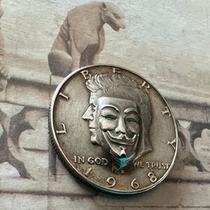 1968 Kennedy Silver Half Dollar Repousse Coin Anonymous - Etsy