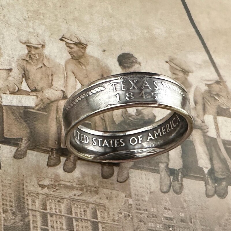 Texas Coin Ring - Etsy