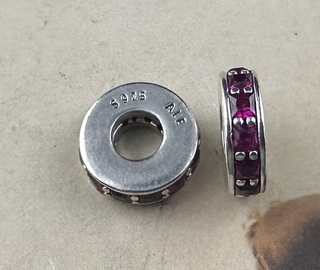 Authentic Pandora Eternity Ruby Spacers - ALE 925 - Etsy
