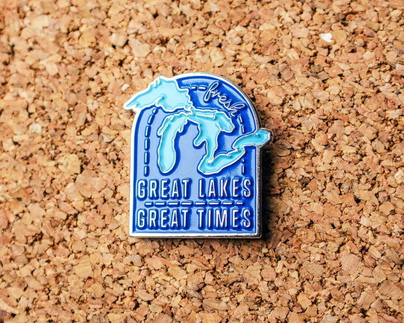 Great Lakes Great Times Enamel Pin - Etsy