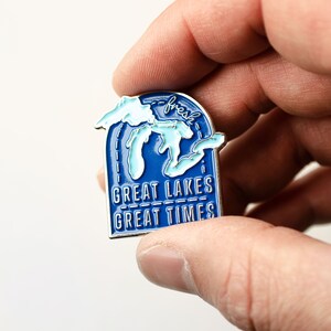 Great Lakes Great Times Enamel Pin - Etsy