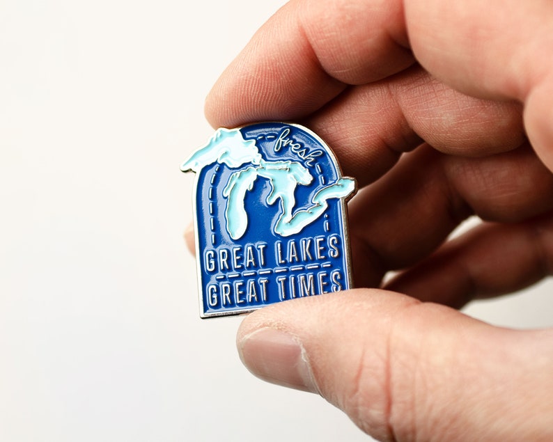Great Lakes Great Times Enamel Pin - Etsy