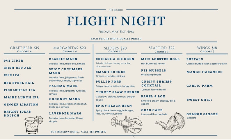 Custom Menu Templates for Your Restaurant or Food Business - Etsy