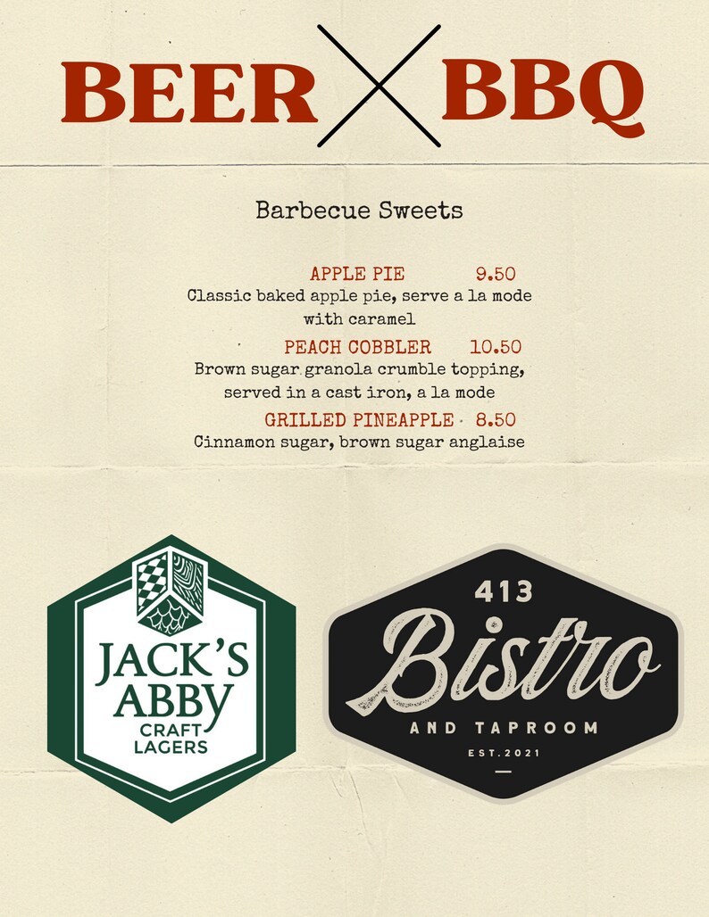 Custom Menu Templates for Your Restaurant or Food Business - Etsy