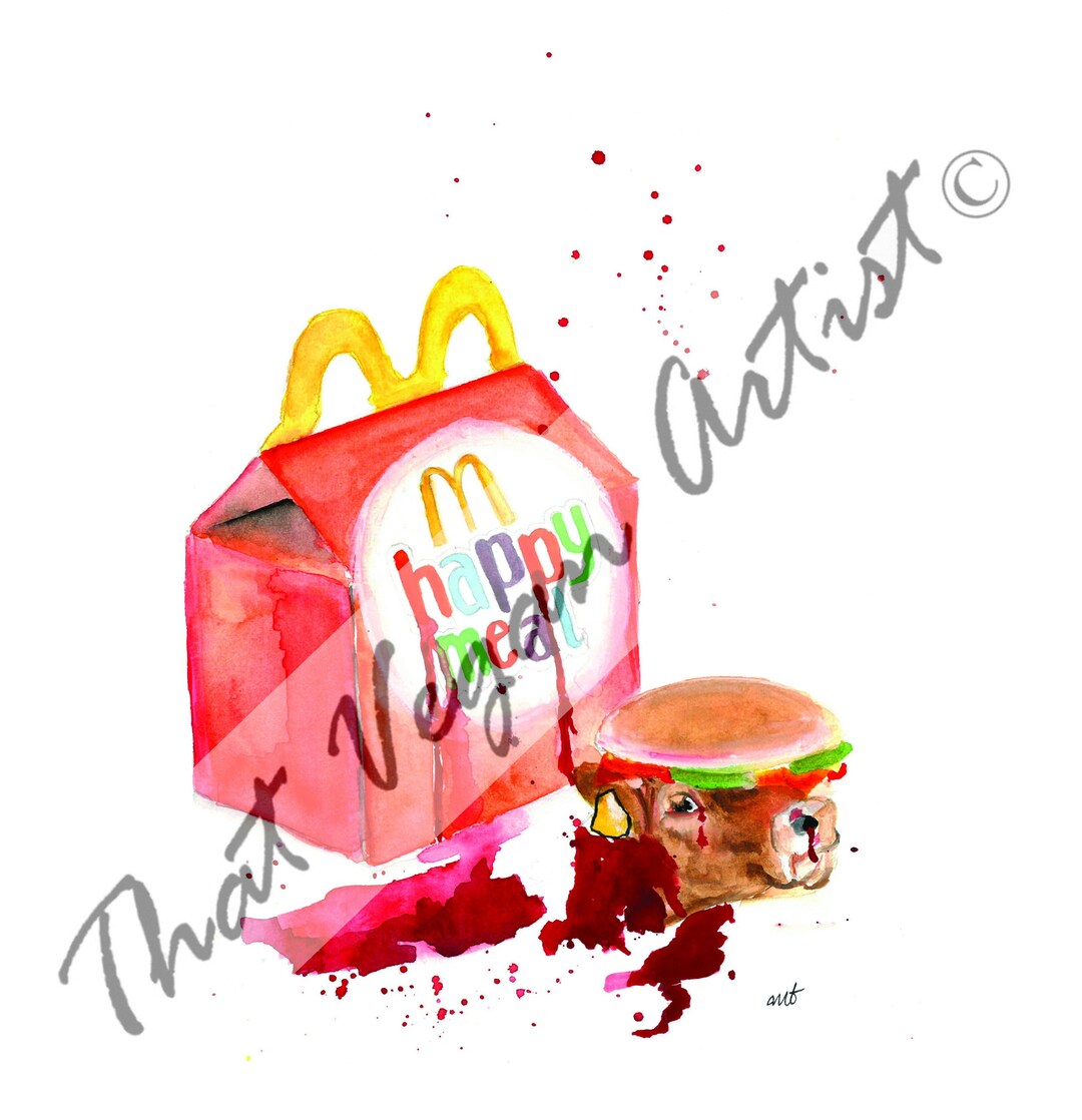 Mcdonald's 'happy Meal' Print - Etsy UK