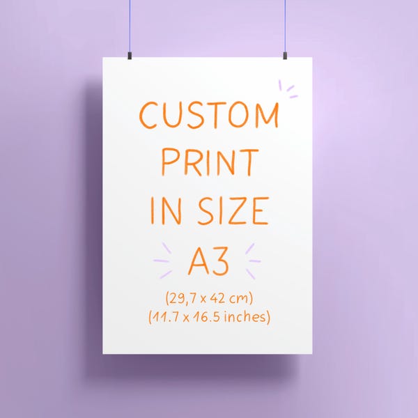 A3 Wall Art - Etsy UK
