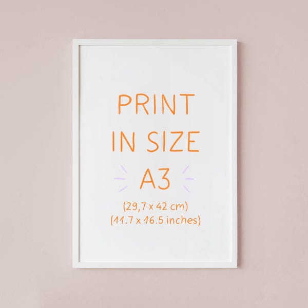 A3 Wall Art - Etsy UK