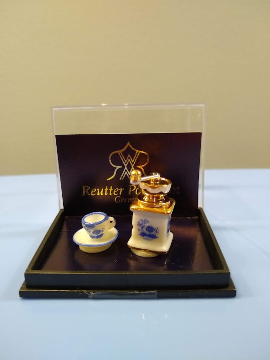 Reutter Dollhouse Porcelain Vintage Coffee Grinder With Cup - Etsy