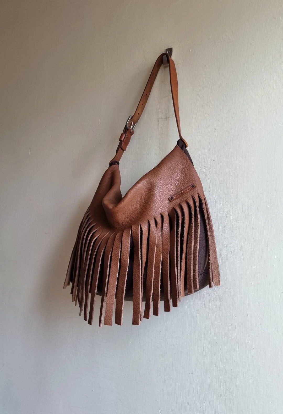 Fringes Hobo Bag Canvas Fringe Bag Personalized Gifts Gift - Etsy Israel