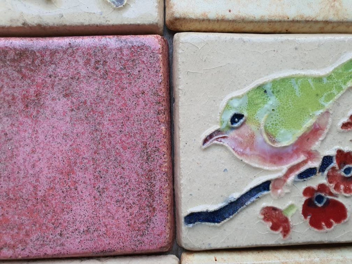Ukrainian Artist Handmade Ceramic Tiles Set of 9 Backsplash - Etsy