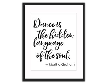 Dance Quote Printable Instant Download - Etsy