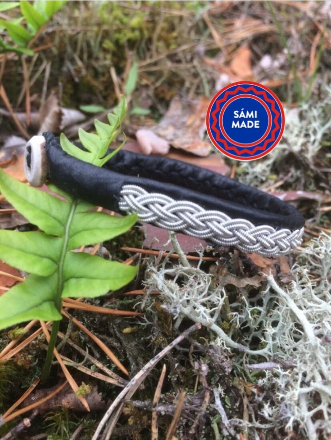 Traditional Braided Sami Bracelet in Genuine Reindeer Leather, Reindeer ...