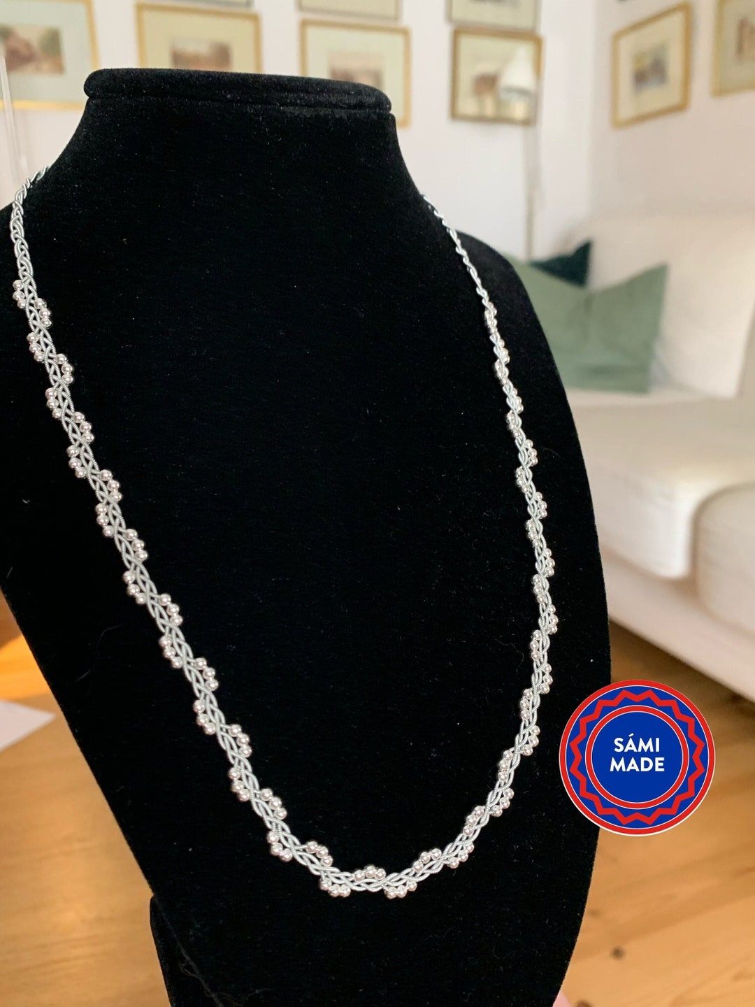 Sami Necklace HILMA With Silver Beads- Sami Jewelry- A Gift for ...