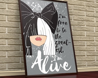Sia poster | Etsy