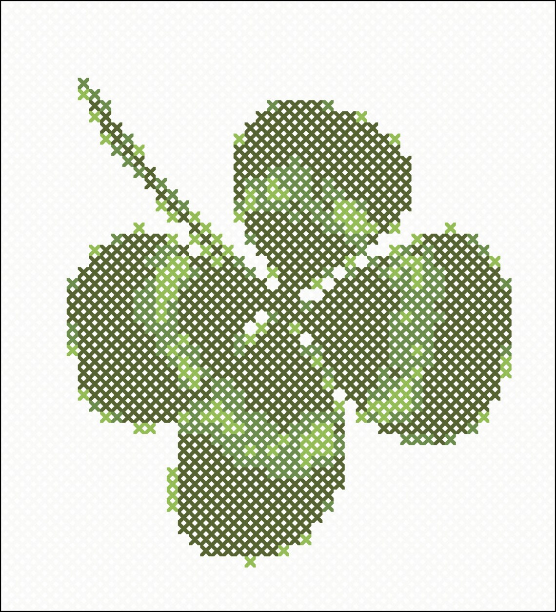 Four-leaf Clover St Patricks Day Cross Stitch Pattern PDF Instant ...