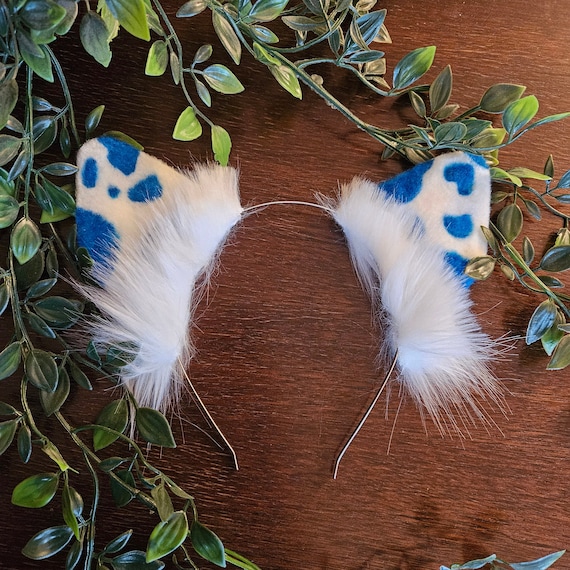Blue dog ears headband store