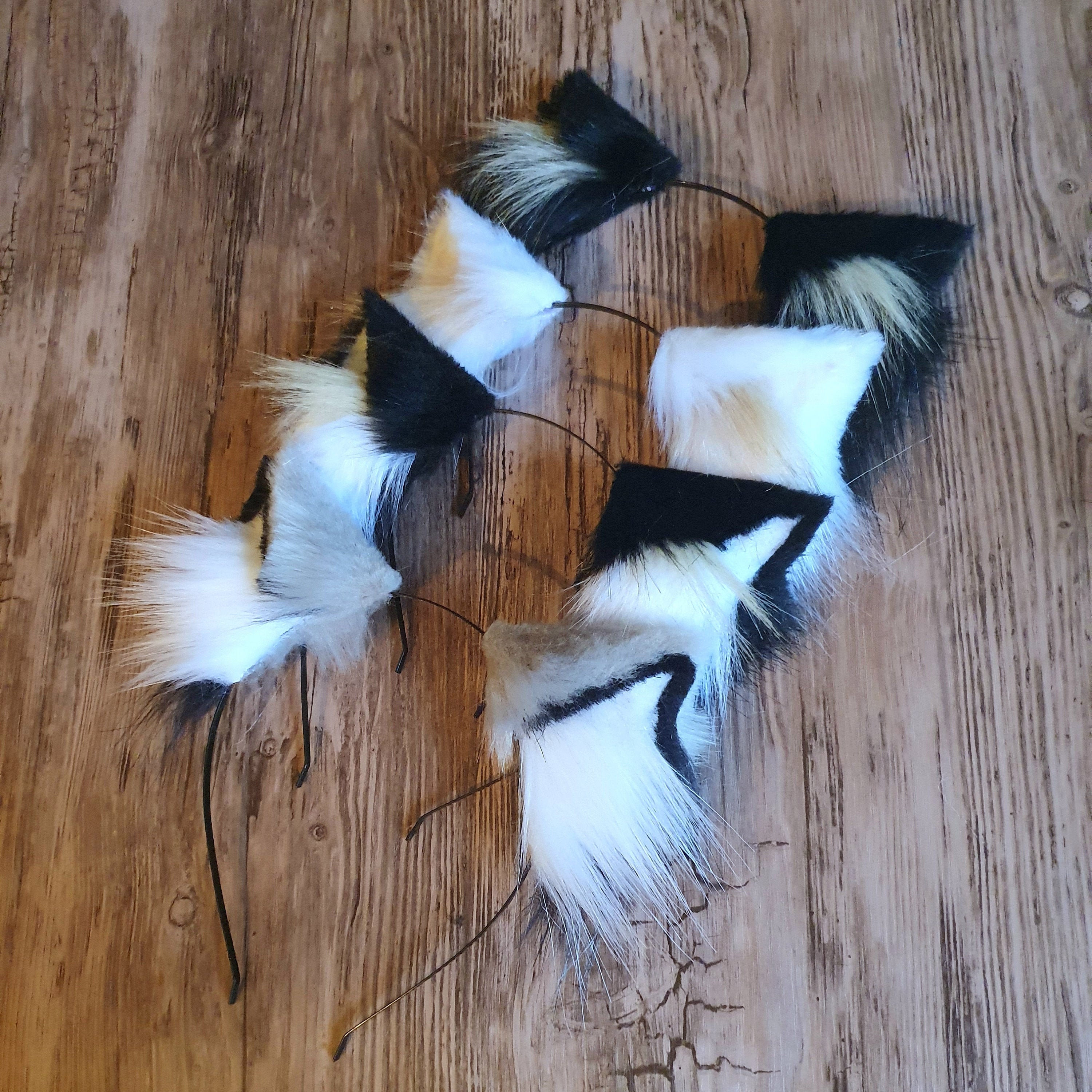 Cat Ears: Faux Fur Cat Ears Headband/ Handmade Kitten Ears / | Etsy ...