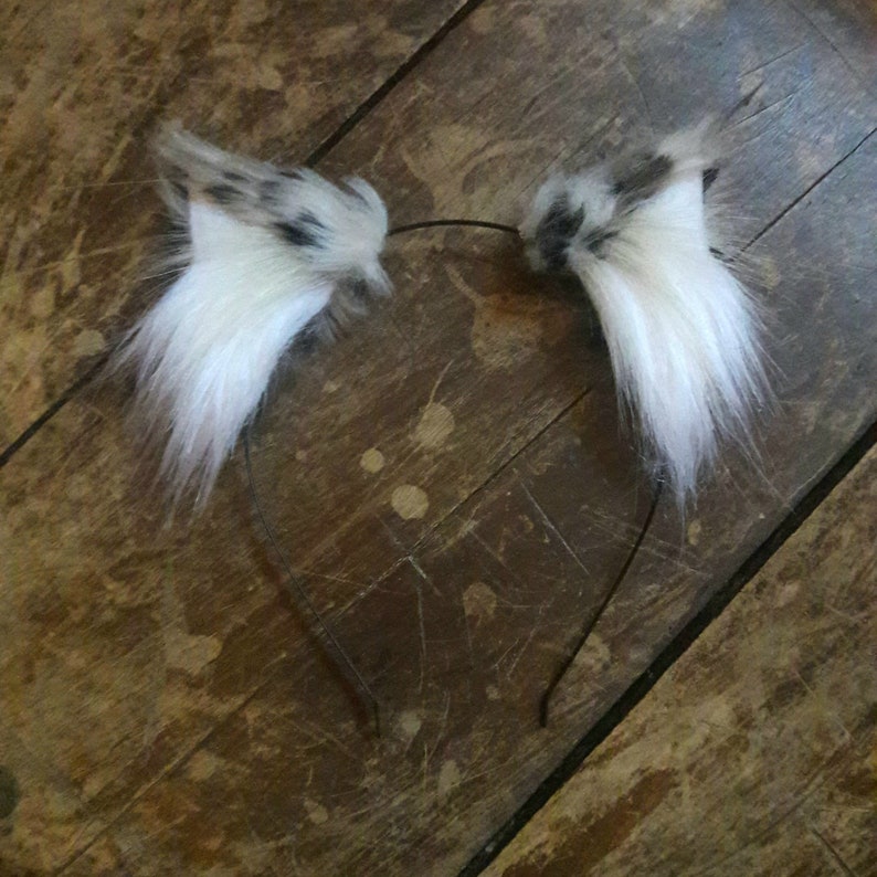 Cat Ears Calico/spotted: Faux Fur Cat Ears Headband/ Handmade - Etsy