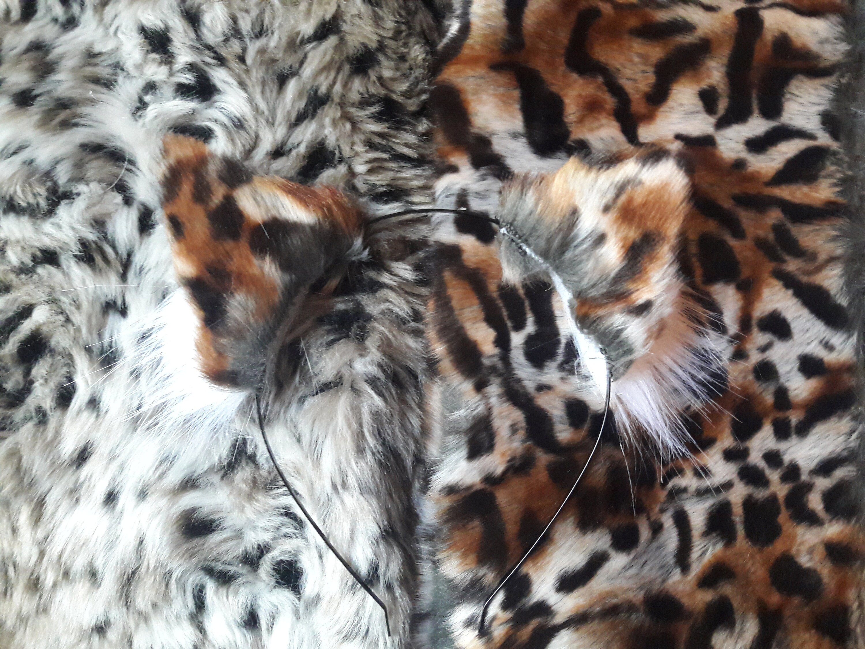 Cat Ears Calico/spotted: Faux Fur Cat Ears Headband/ Handmade - Etsy