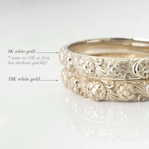 Antique Wedding Ring | Baroque Vintage Wedding Band | Italian Style in ...