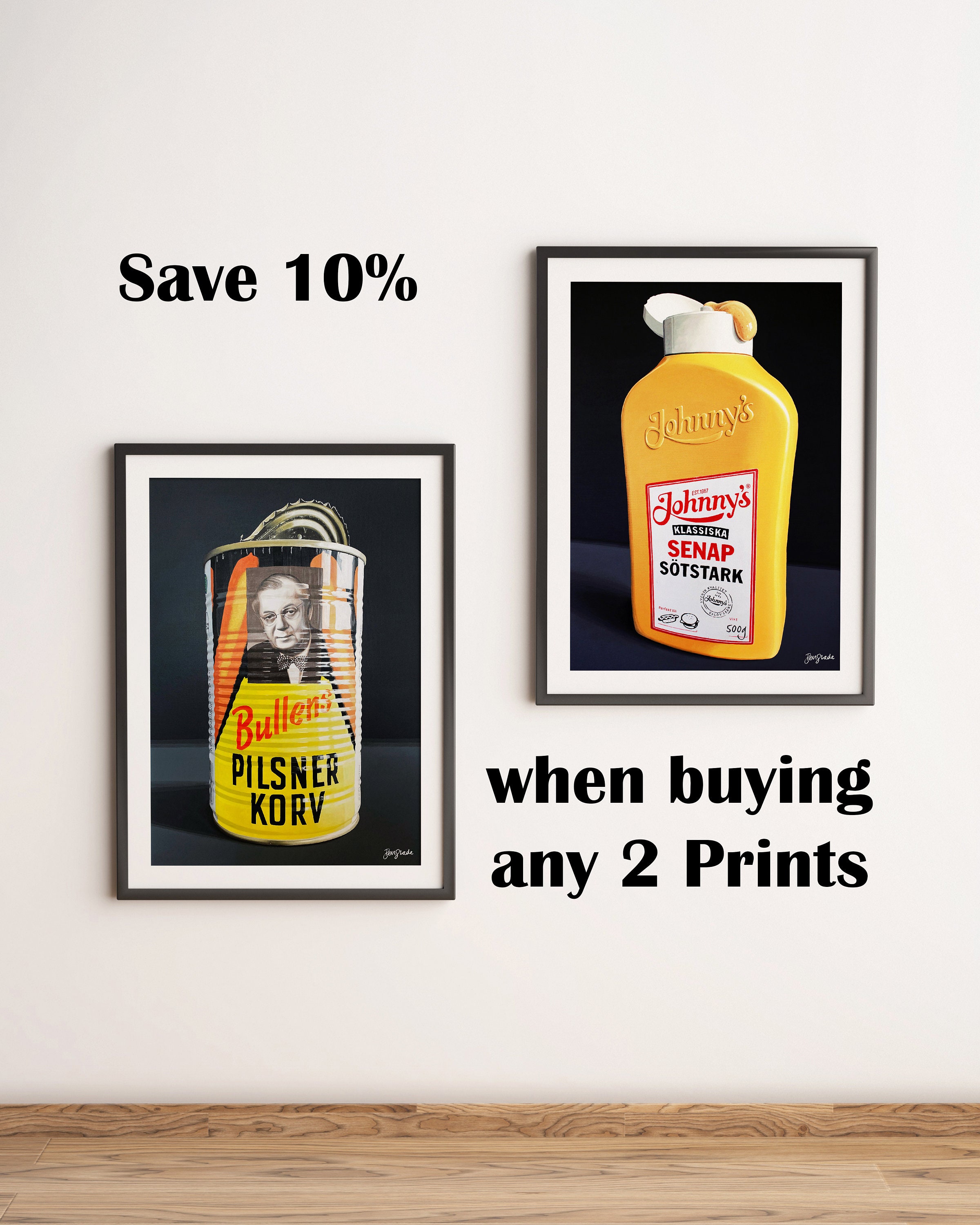 Sour Fish Print Oskars Painting Reproduction Surstromming Fisk Burk ...