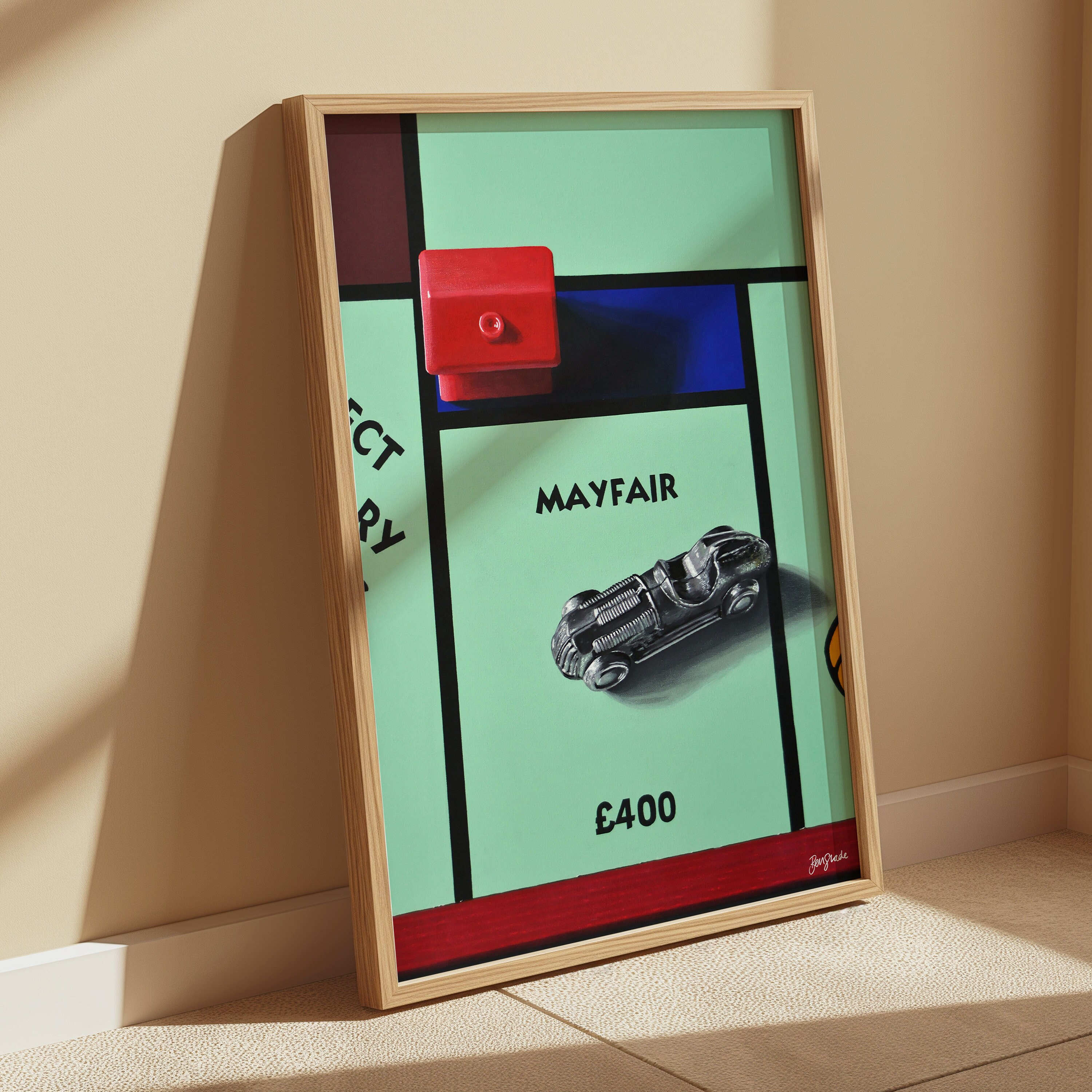 Monopoly Print | "mayfair" | Painting Reproduction | Board Game ...