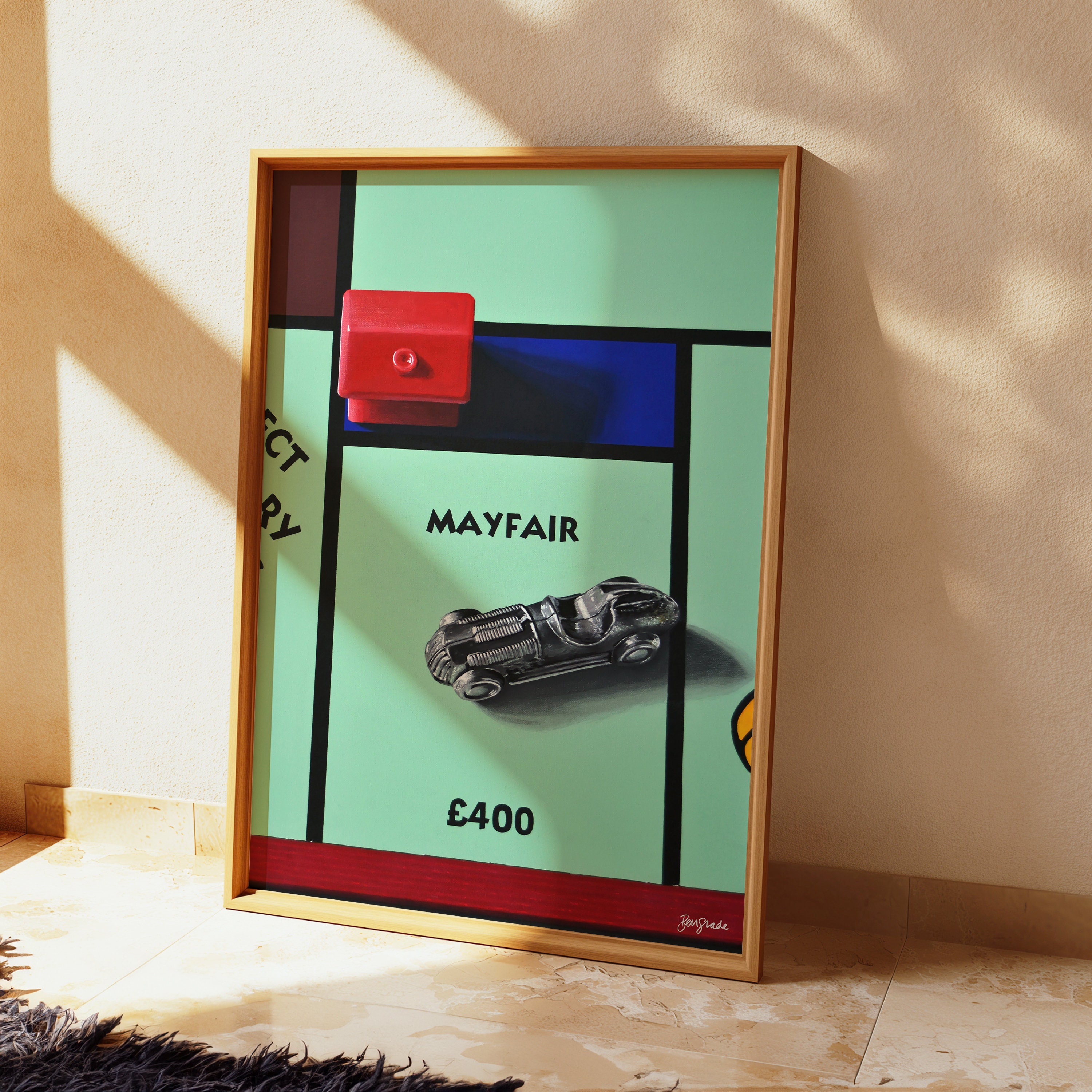 Monopoly Print | "mayfair" | Painting Reproduction | Board Game ...