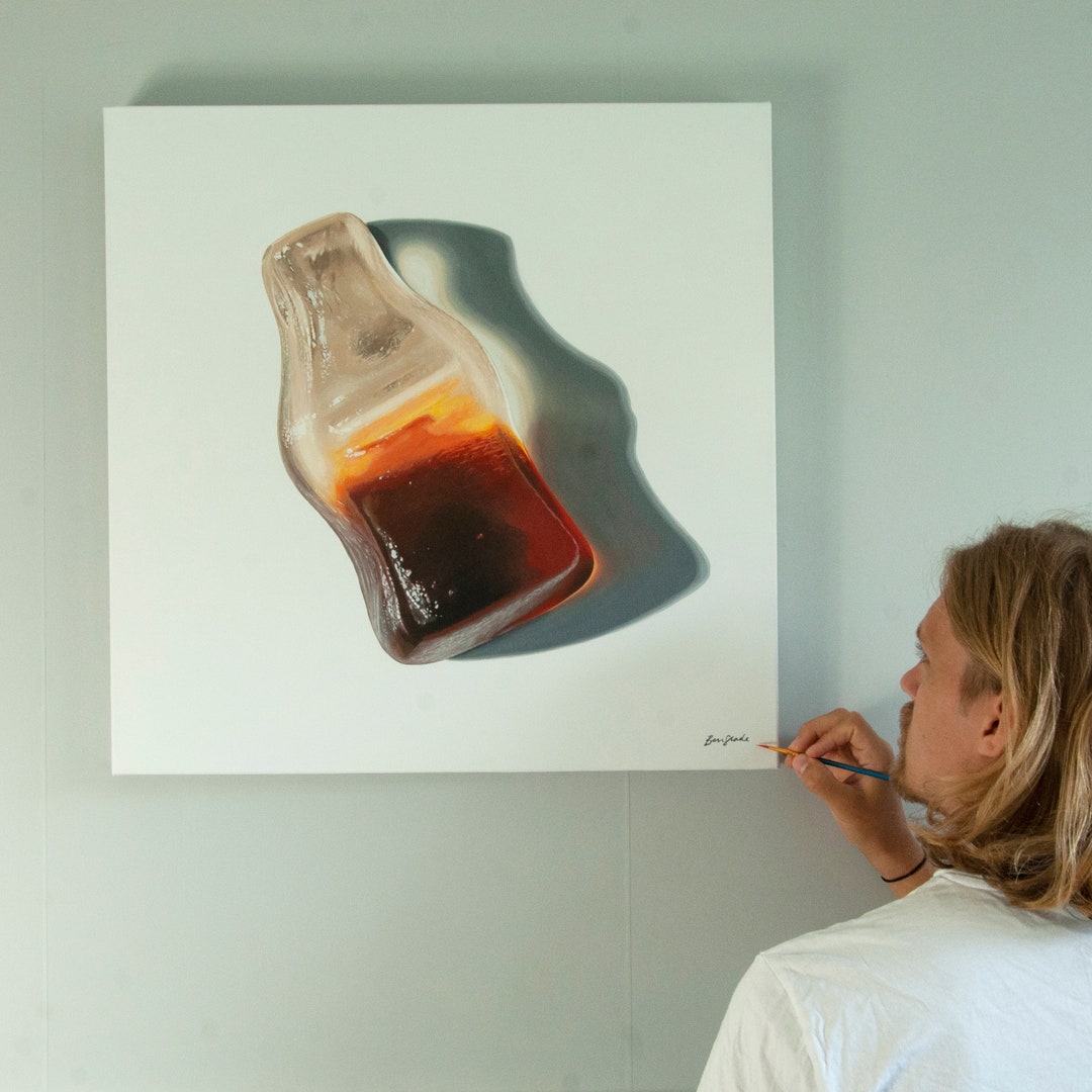 Cola Bottle Gummy Sweet Original Painting Candy Artwork Confectionery ...