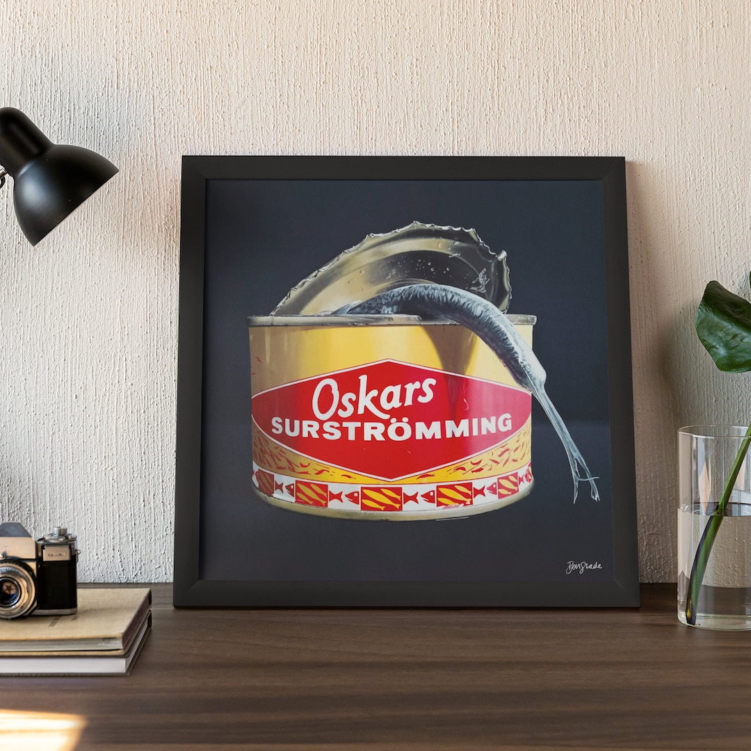 Sour Fish Print | Oskars | Painting Reproduction | Surstromming | Fisk ...