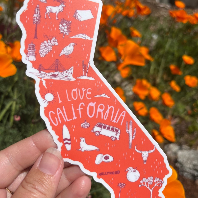 California Stickers - Etsy