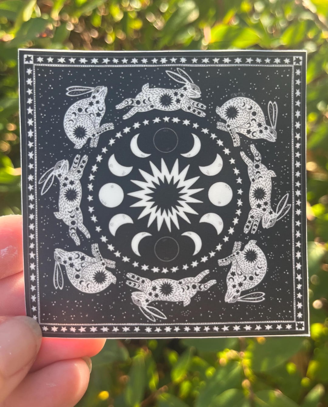 Celestial Rabbit Sticker - Vinyl Sticker - Bumper Sticker - Laptop ...