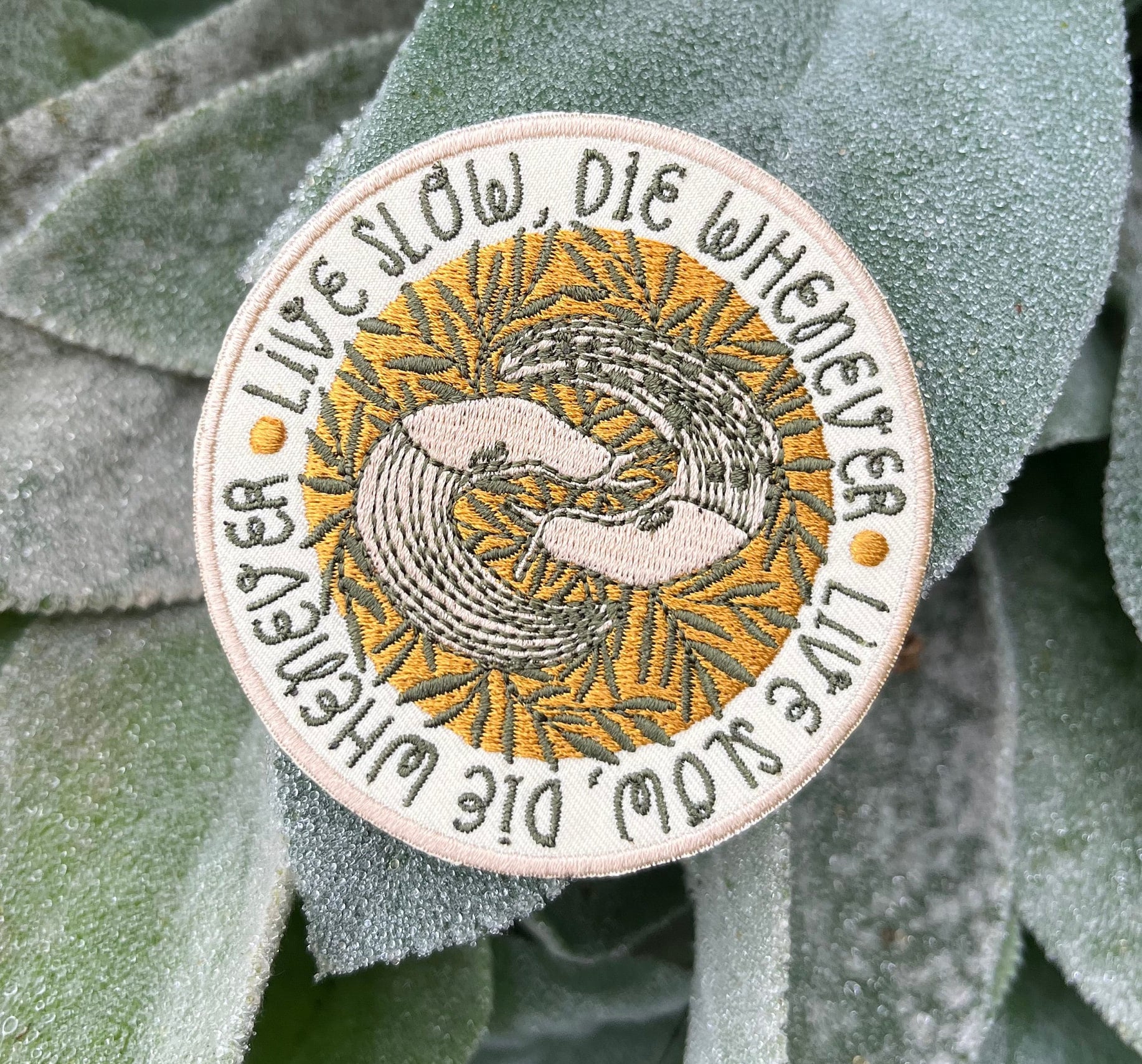 Banana Slug Patch - Round Embroidered Patch - Iron-on Patch - Funny - Etsy