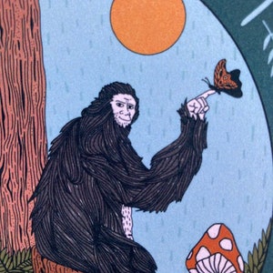 Bigfoot Postcard - Sasquatch Postcard - Hello From Bigfoot Country ...