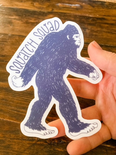 Sasquatch Sticker Bigfoot Sticker Vinyl Sticker Bumper | Etsy