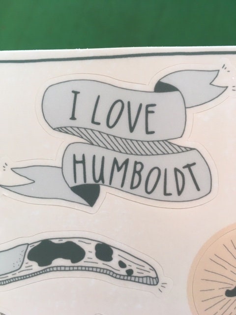 Humboldt Sticker Sheet Vinyl Sticker Illustrated Sticker | Etsy