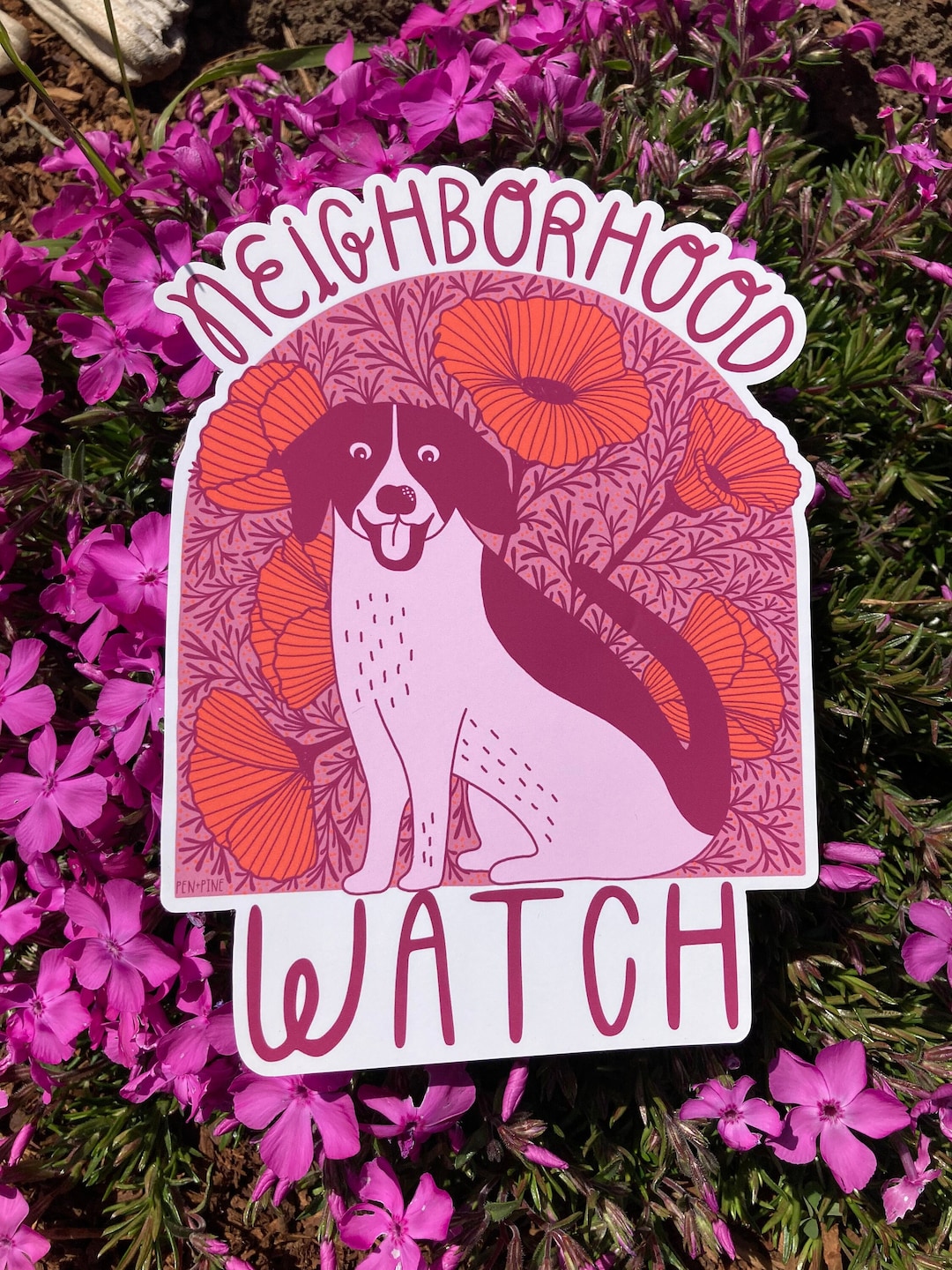 Dog Neighborhood Watch Window Cling – Cute Community Sign - Etsy