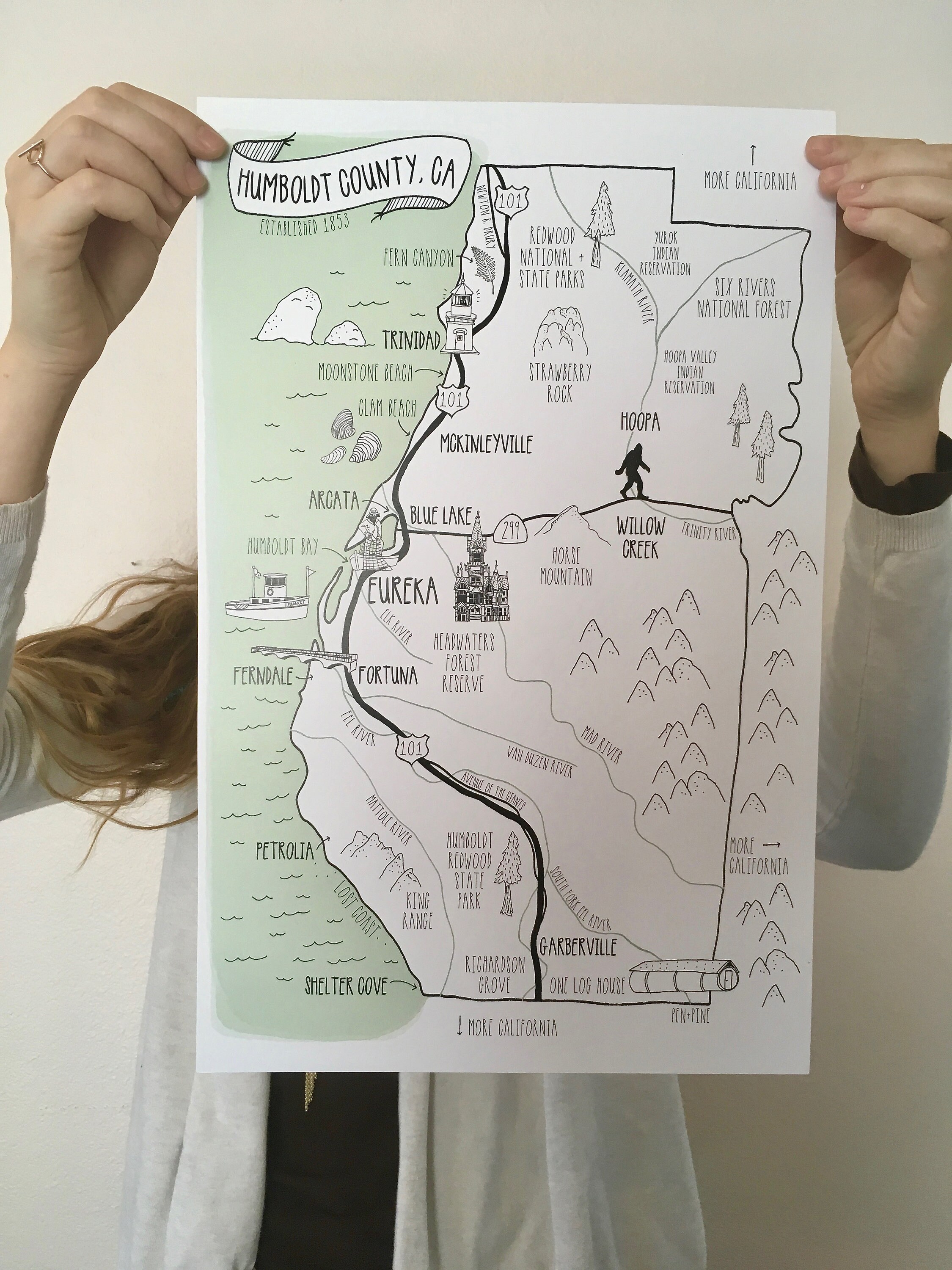 Humboldt County Beach Map