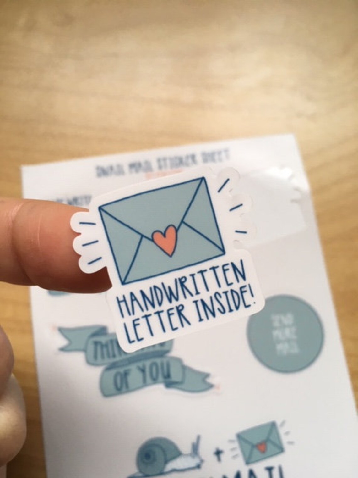 Snail Mail Sticker Sheet Vinyl Stickers Illustrated | Etsy