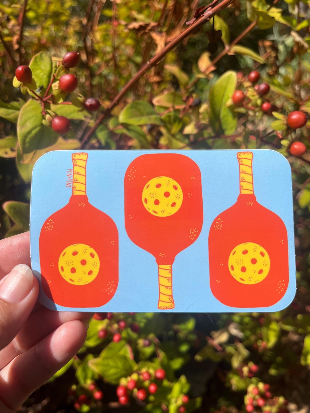 Pickleball Sticker - Graphic Sticker - Retro Sticker - Bumper Sticker ...