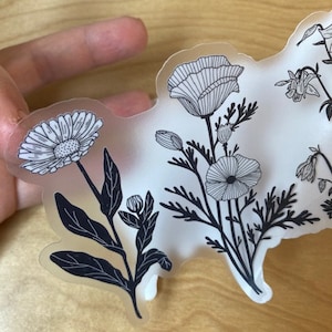 Wildflower Sticker - Vinyl Sticker - Bumper Sticker - Etsy
