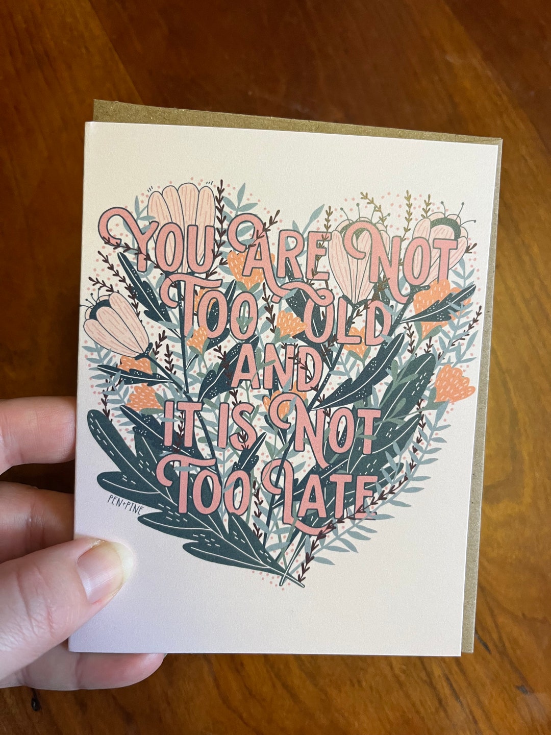 You Are Not Too Old Card - Birthday Card - Friendship Card - Blank ...