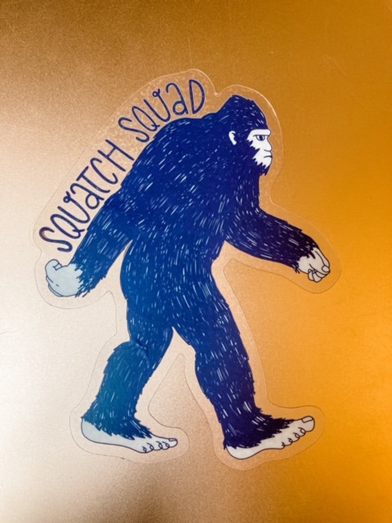 Sasquatch Sticker Bigfoot Sticker Vinyl Sticker Bumper - Etsy