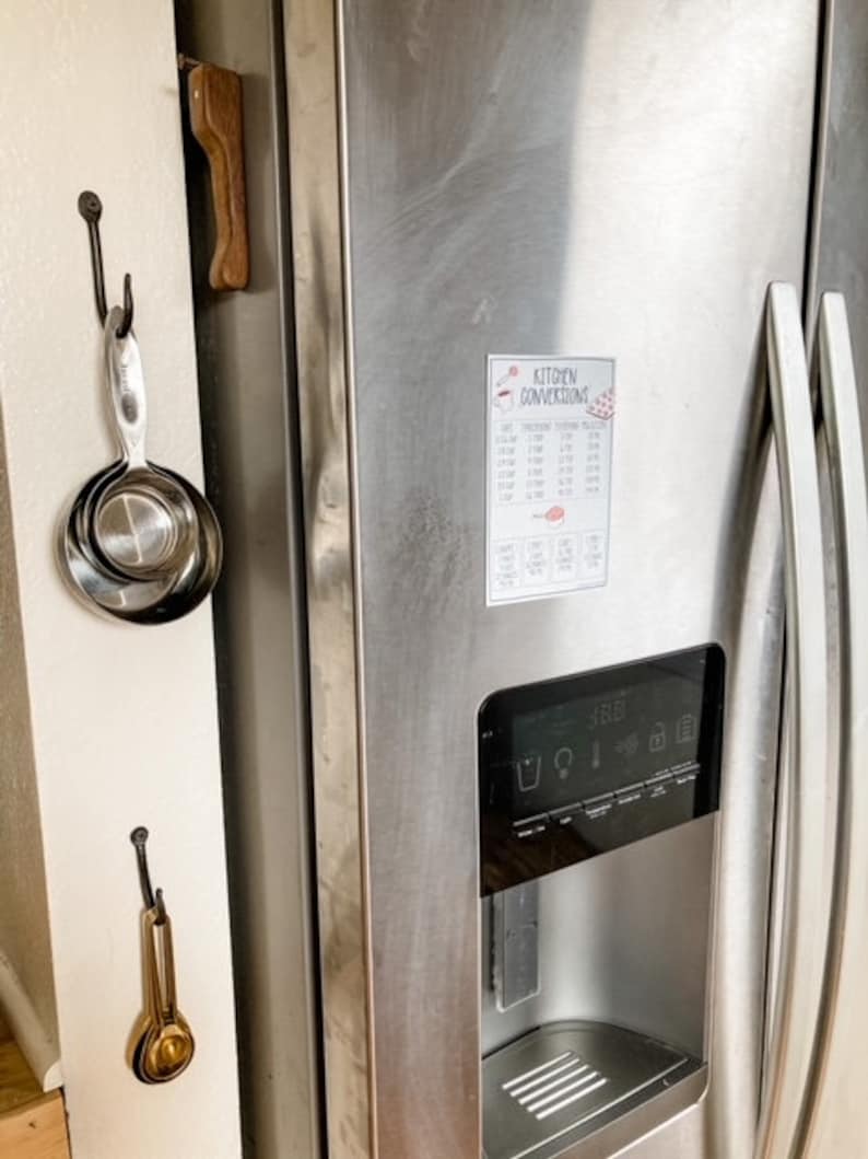 Kitchen Conversion Magnet - Cooking Magnet - Etsy