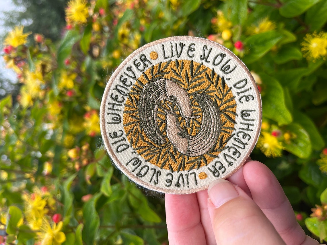 Banana Slug Patch - Round Embroidered Patch - Iron-on Patch - Funny - Etsy