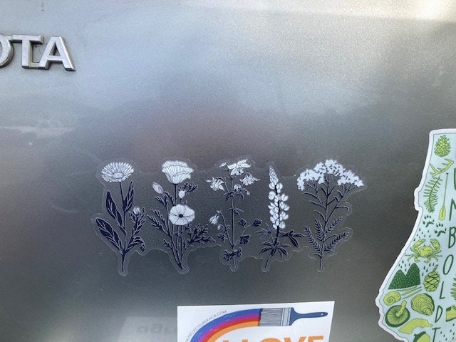 Wildflower Sticker Vinyl Sticker Bumper Sticker - Etsy